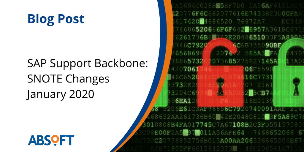 Updates to the SAP support backbone – SNOTE changes | Blog