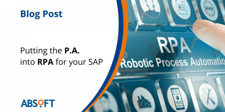 Robotic Process Automation (RPA) for Tasks in SAP